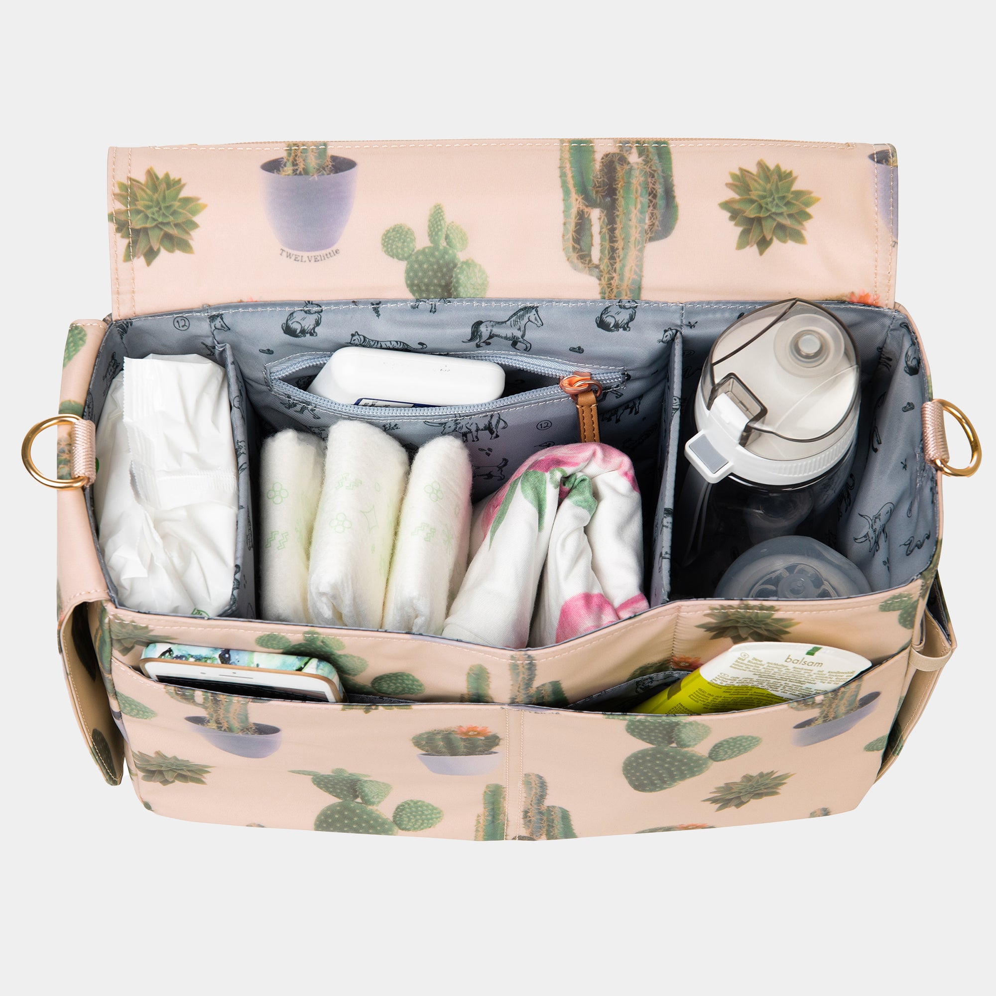 On-The-Go Stroller Caddy in Cactus 2.0 | TWELVElittle